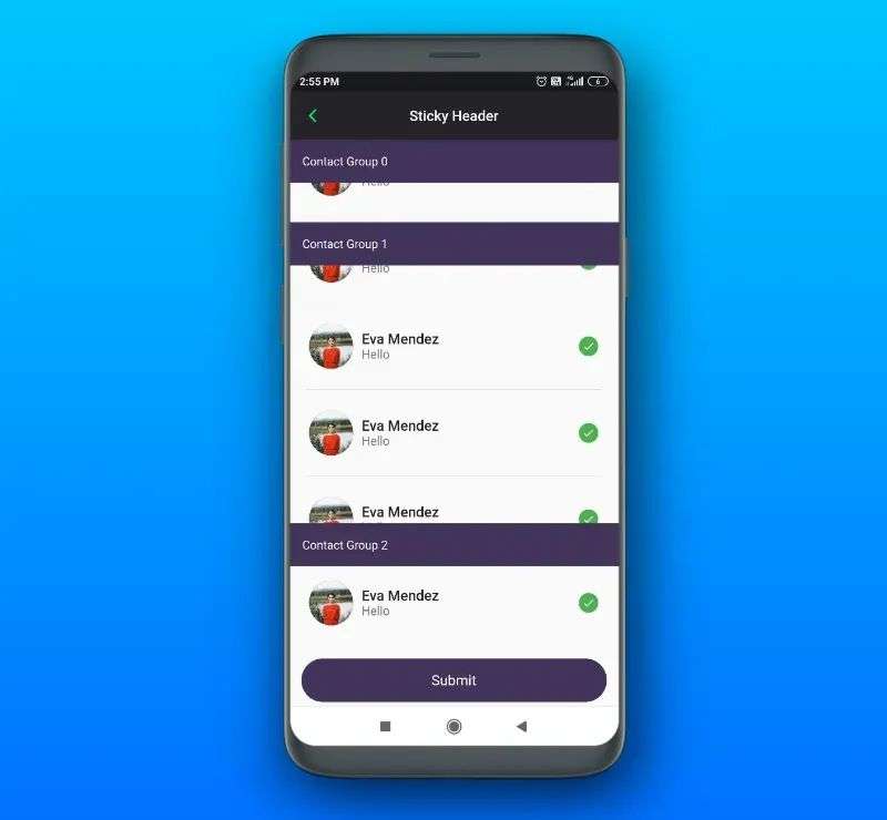 How To Use Flutter Sticky Header Widget with Example Code
