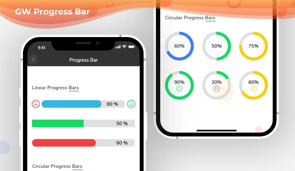 Create Custom Flutter Progress bar with percent indicator